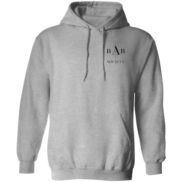 Hoodie White, Grey & Pink F&B Print – BabSociety